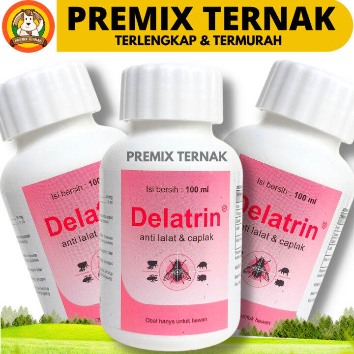 DELATRIN 100ml - Obat Anti Kutu Caplak Lalat dan tungau untuk Hewan ...