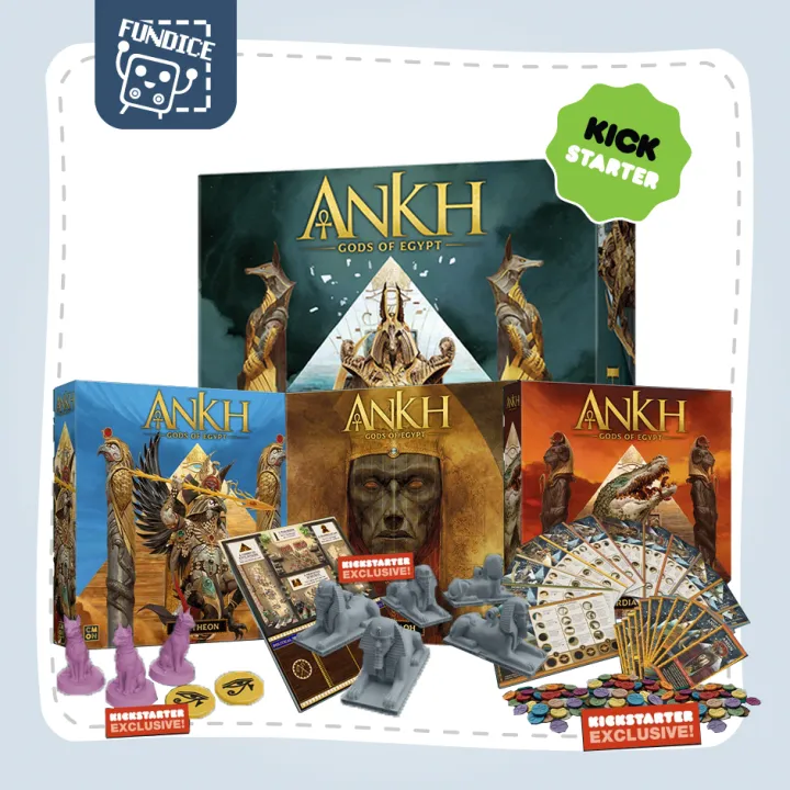 Fun Dice: Ankh: Gods of Egypt Kickstarter ALL IN Board Game | Lazada.co.th