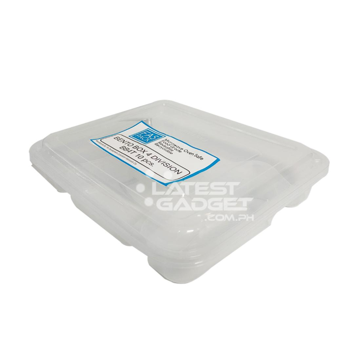 Microwave Food Grade 4 Division Bento Box - 10pcs | Lazada PH