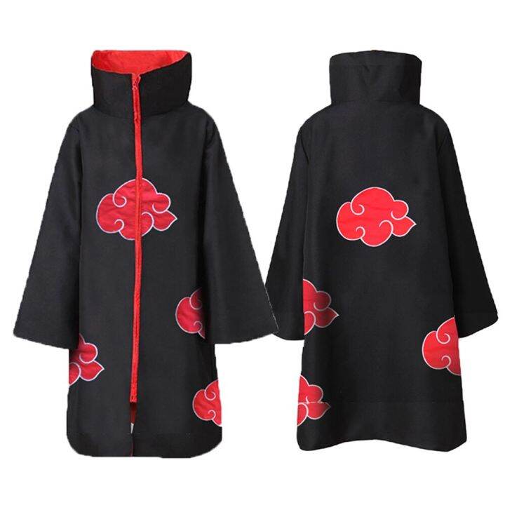 Anime Uchiha Tobi Obito Costume Akatsuki Cosplay Cloak Birthday Party ...