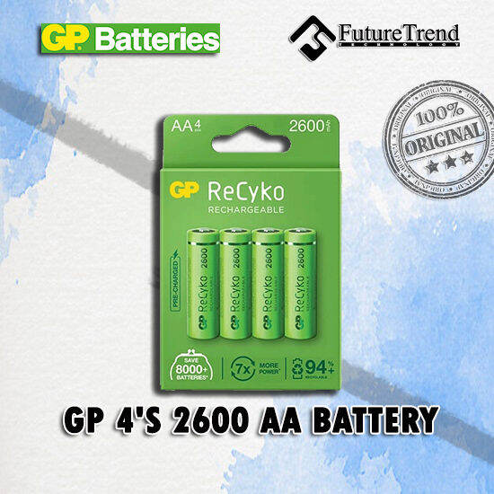 GP ReCyko 2600mAh 4-AA Rechargeable Battery | Lazada
