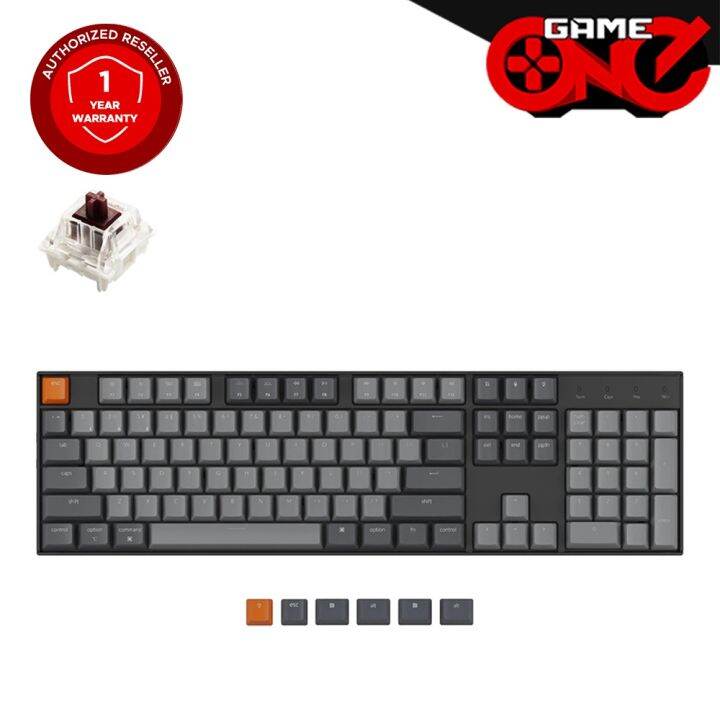 Keychron K10 104 Key White LED Backlight Wireless Mechanical Keyboard ...
