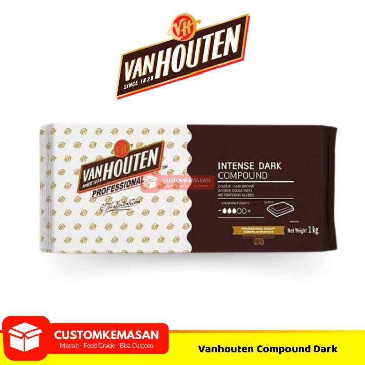 Van Houten Intense Dark Compound Batang / Dark Cokelat Batang / Cokelat ...