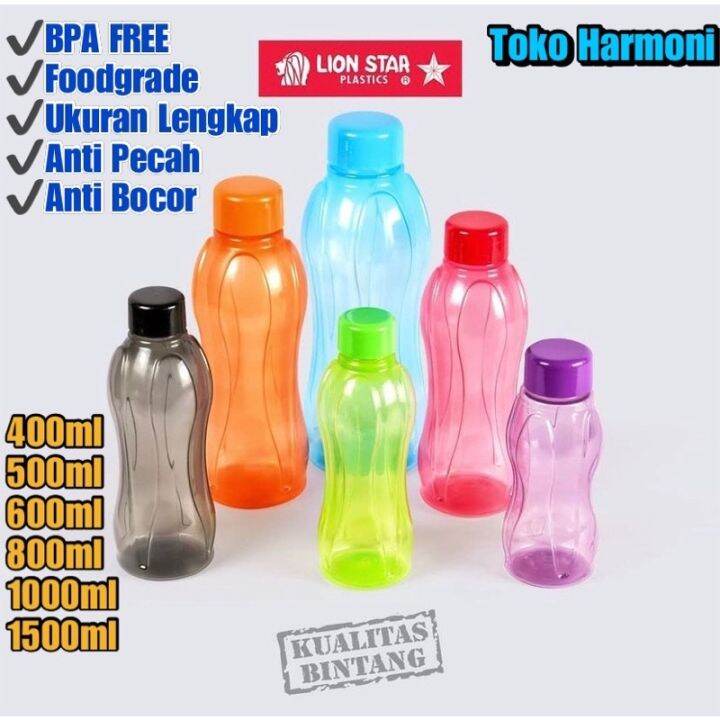 Botol Minum 800ml Plastik Anti Pecah Tebal Lionstar Hydro Bottle ...