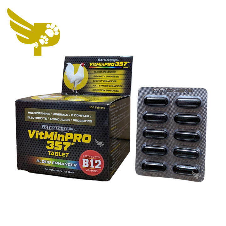 VitMin Pro 357 Tablet - Battlecock - sold per 10 tablets - For Animals ...
