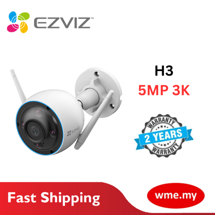 EZVIZ H3 3K 5MP Color Night Vision Outdoor IP67 WiFi CCTV Camera | Lazada