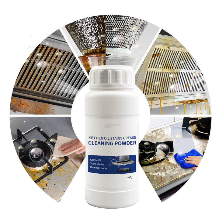 Kitchen Oil Stains Grease Cleaning Powder Heavy Duty Degreaser Cleaner ...