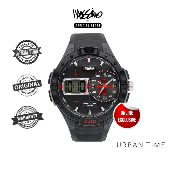Mossimo Kristof Men Rubber Strap Ana-Digi Watch MS-1720G-RED | Lazada PH