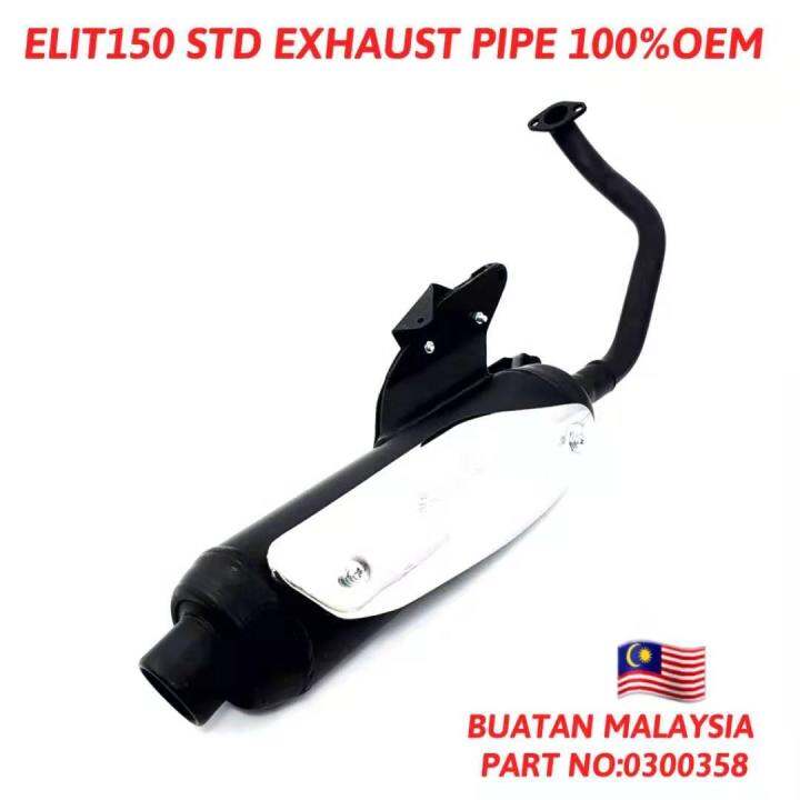 ELIT 150 ELIT150 MODENAS STANDARD EXHAUST PIPE 100% OEM DOTOMOMO | Lazada