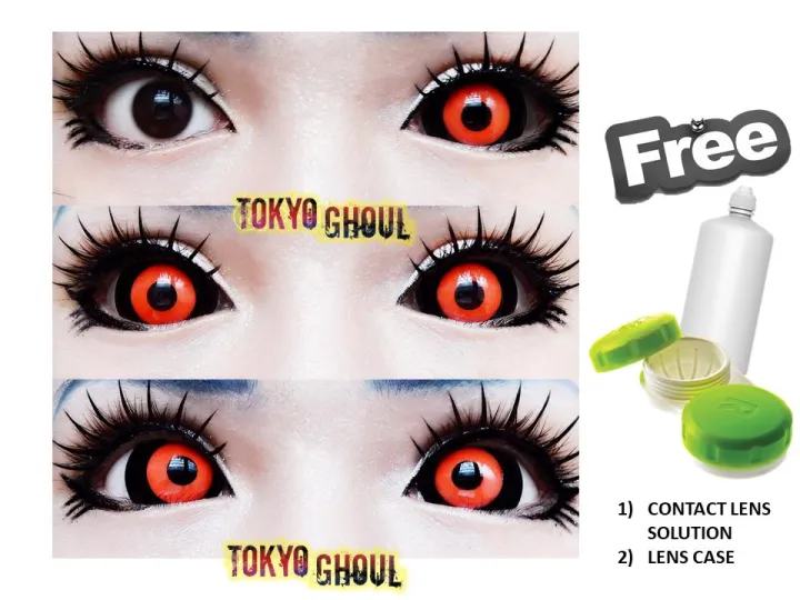 Sclera Contact lens 22mm Tokyo ghoul Contact Lens Kaneki Ken Eyes 1 ...