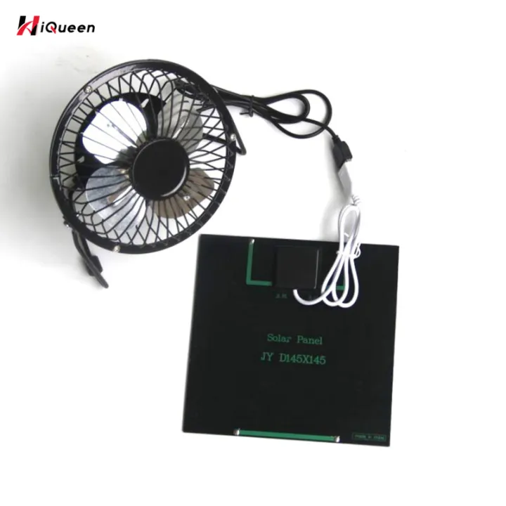 HiQueen พัดลมแผงพลังงานแสงอาทิตย์ขนาด3วัตต์6โวลต์พัดลมระบายความร้อนด้วย ...