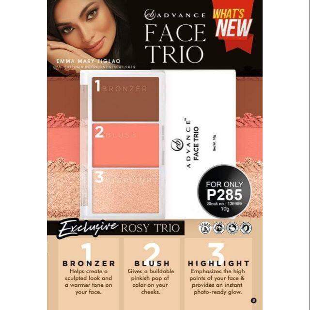 Ever Bilena Advance Face Trio Bronzer Contour Highlighter EB | Lazada PH