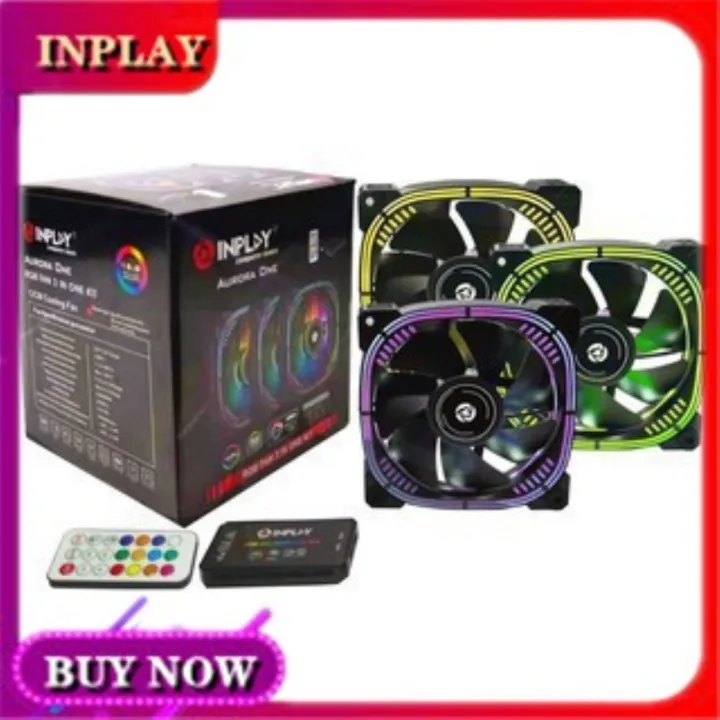 INPLAY AURORA TOWER ARGB FAN 3 IN ONE KIT with HUB Cooling fan PC ...