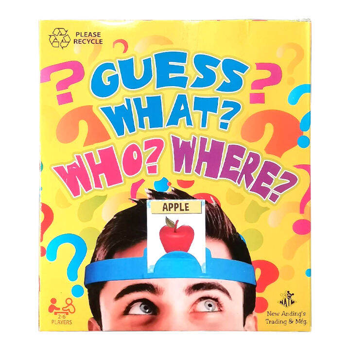 Guess What? Who? Where? Guess Who? Learning Game Pinoy Henyo | Lazada PH