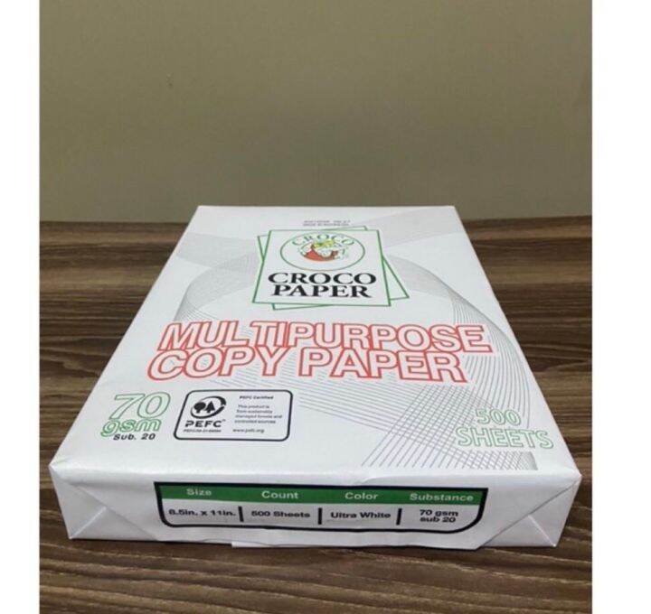 BOND PAPER SHORT CROCODILE BRAND (Short Bond/Long Bond/ A4) | Lazada PH