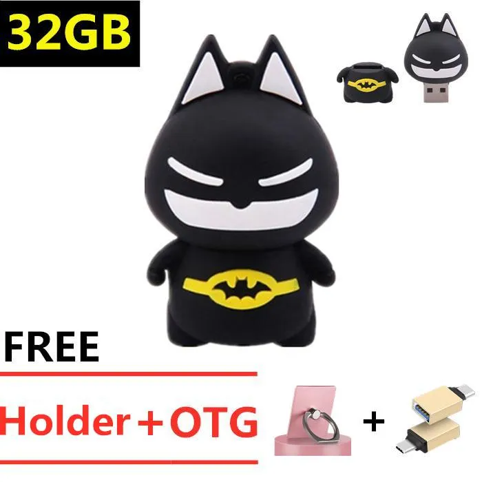Cartoon Batman 32GB Flash Drive USB 3.0 Stick Pen U Disk Gift | Lazada PH