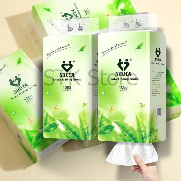 T0051 1080 Sheets SHUTA Facial Tissue Soft pack baby Tissue Paper 4-ply ...