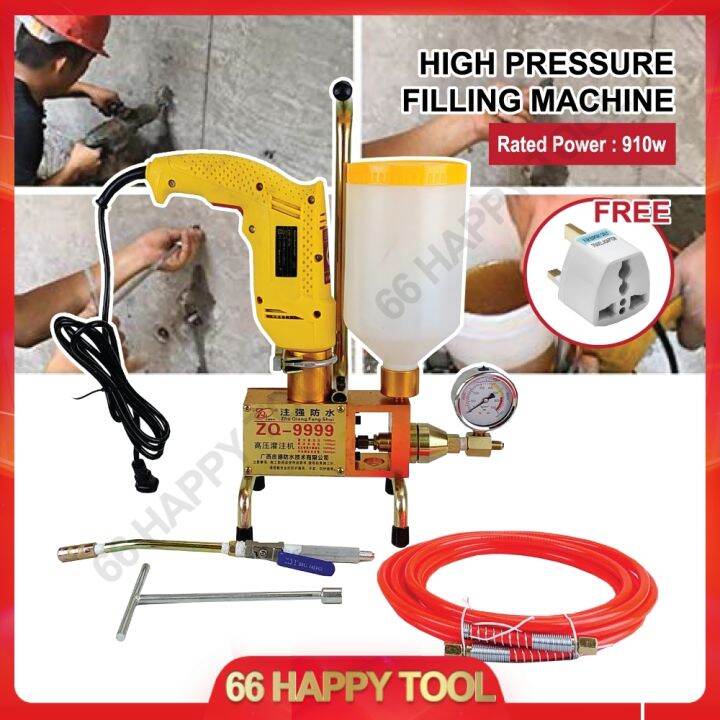 910W High Pressure Filling Machine Electric Injection Pump Grouting ...
