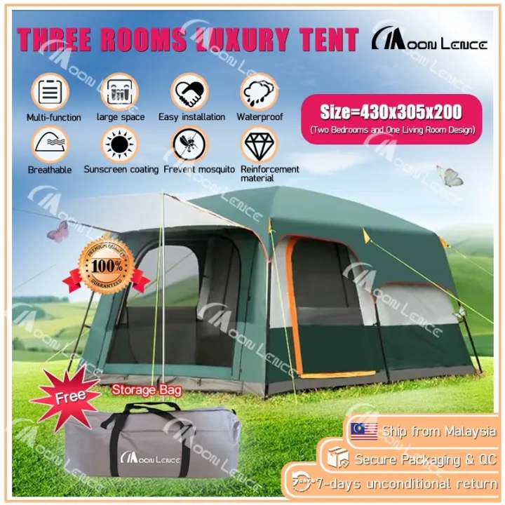 Camel brand 8-12 people large camping tent waterproof family tent ...