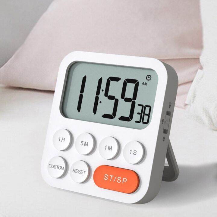 Magnetic Digital Kitchen Timer Electronic Countdown Time Counter Alarm ...