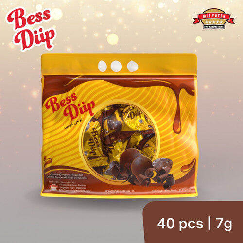 Bess Diip Cokelat Compound Krispi Bentuk Bola isi 40 Pcs | Lazada Indonesia