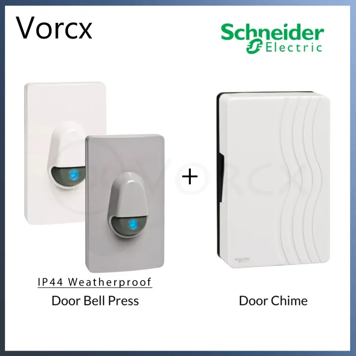 Schneider Kavacha IP44 Weatherproof Surface Mount Door Bell Press ...