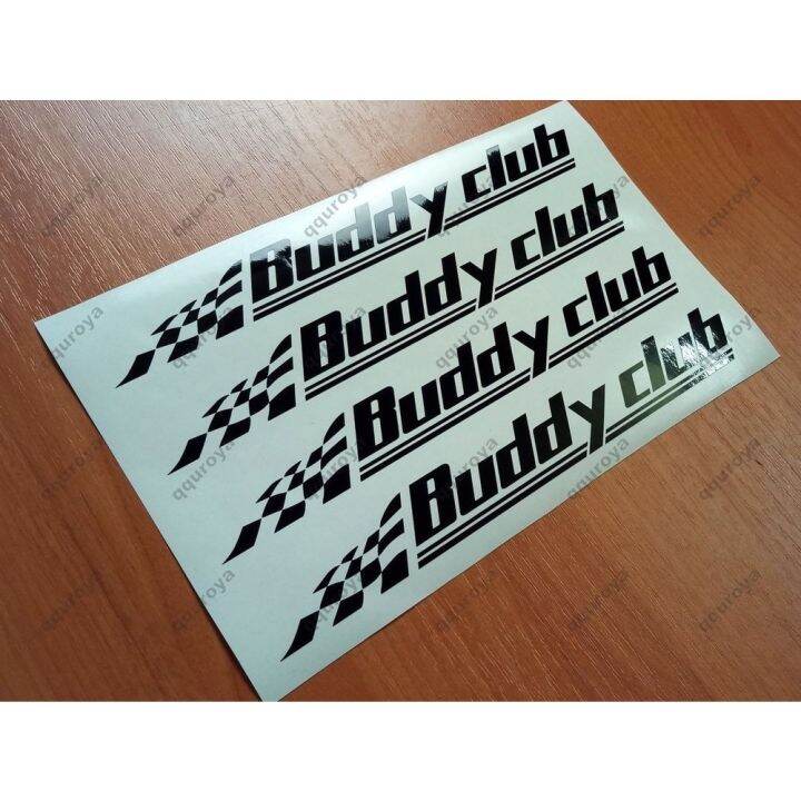 4x 216mm Buddy Club Decal Sticker for civic EG EK si ferio DC5 DC2 rsx ...