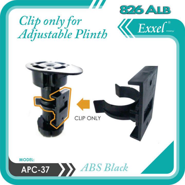 Adjustable Plinth Leg Black CLIPS Only | Lazada PH