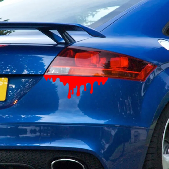 Qtn Reflective Red Murderous Taillights Dripping Blood Car Stickers ...