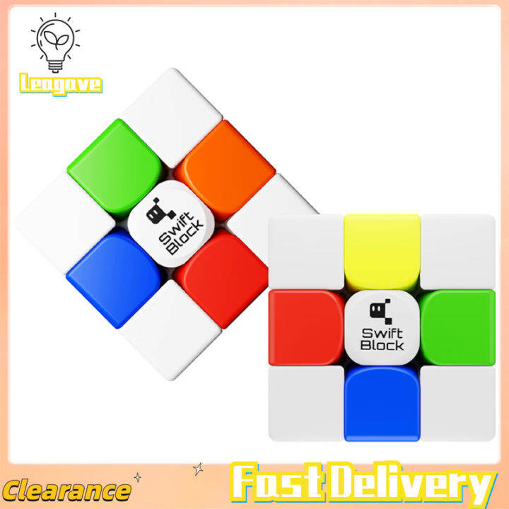 Leagave【Ready Stock】Gan Swift Block 355s 3x3 Magnetic Magic Speed Cube ...