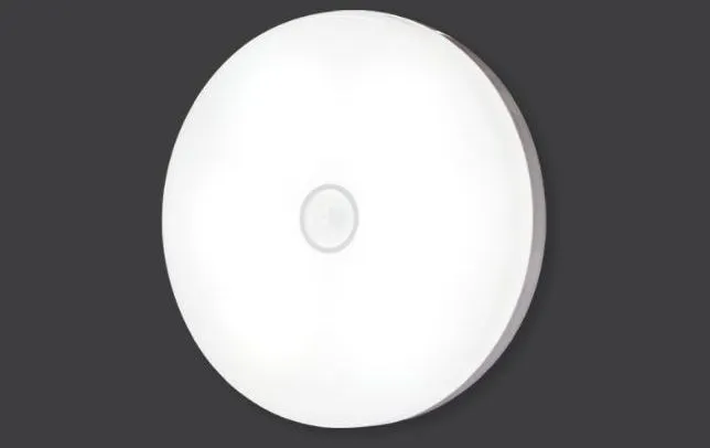 Round Motion Sensor Light LED Night Rechargeable Battery Powered Closet ...