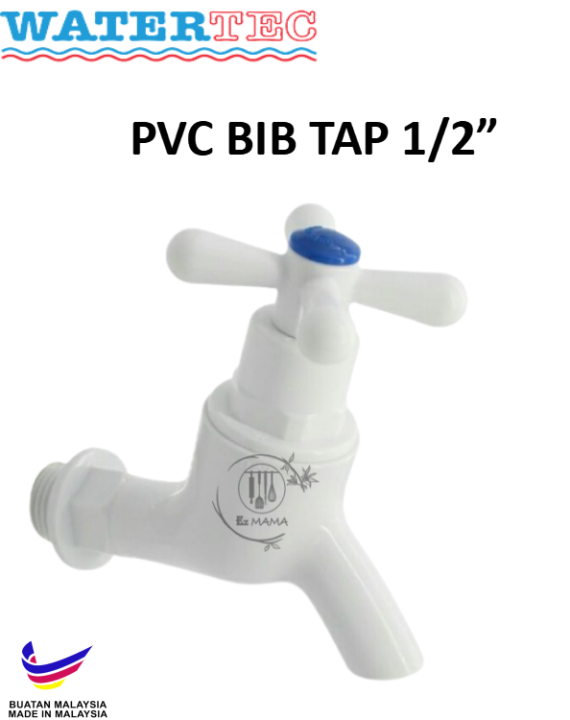 WATERTEC PVC BIB TAP | PVC KEPALA PAIP Plastik Tebal Tahan Air Kuat ...