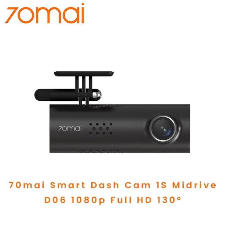 70mai Smart Dash Cam 1S Midrive D06 1080p Full HD 130° Wide Angle Voice ...