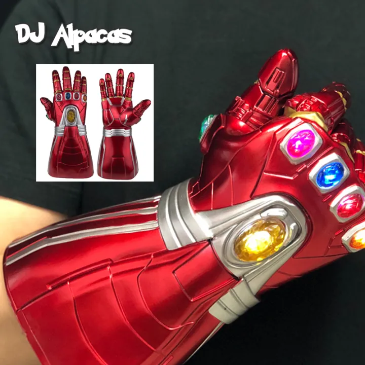 ถุงมือ LED Infinity Gauntlet เด็กถุงมือป้องกันความร้อนคอสเพลย์ Endgame ...