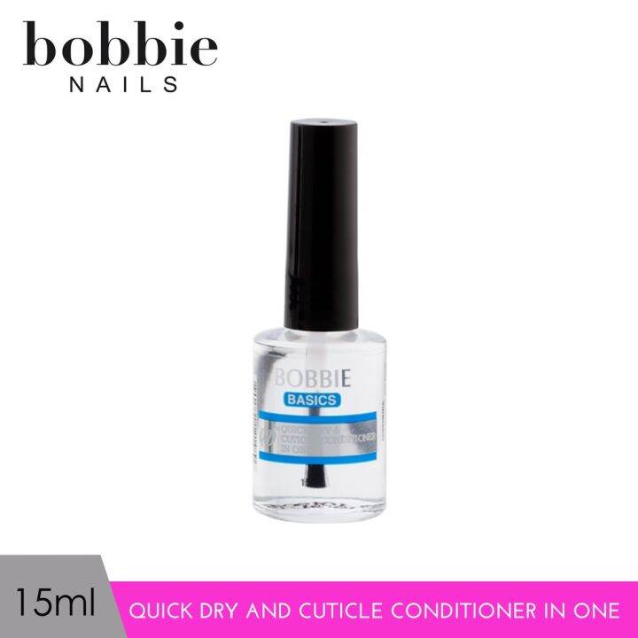 Bobbie Nails Nail Basics Quick Dry and Cuticle Conditioner In One 15ml ...