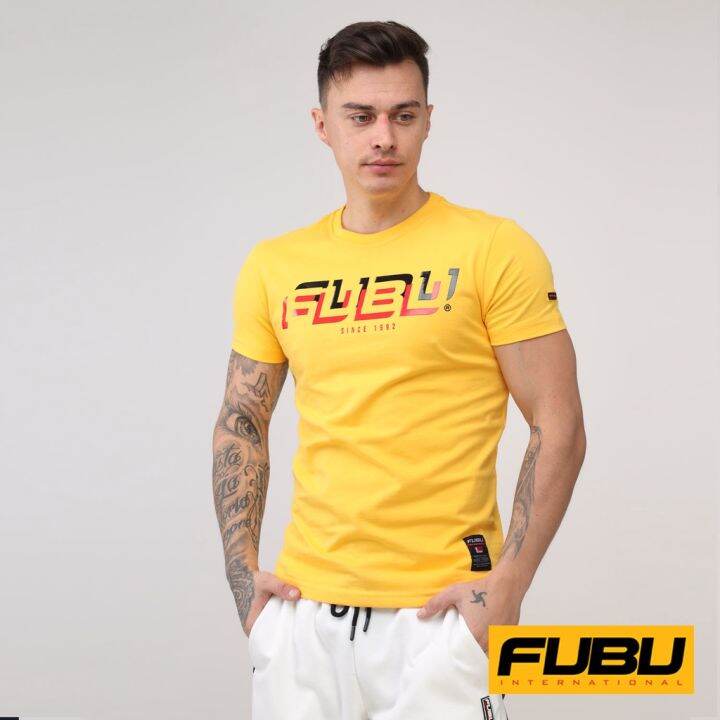 Fubu Round Neck Muscle Fit FBT01B-2729 (S.Yellow) | Lazada PH