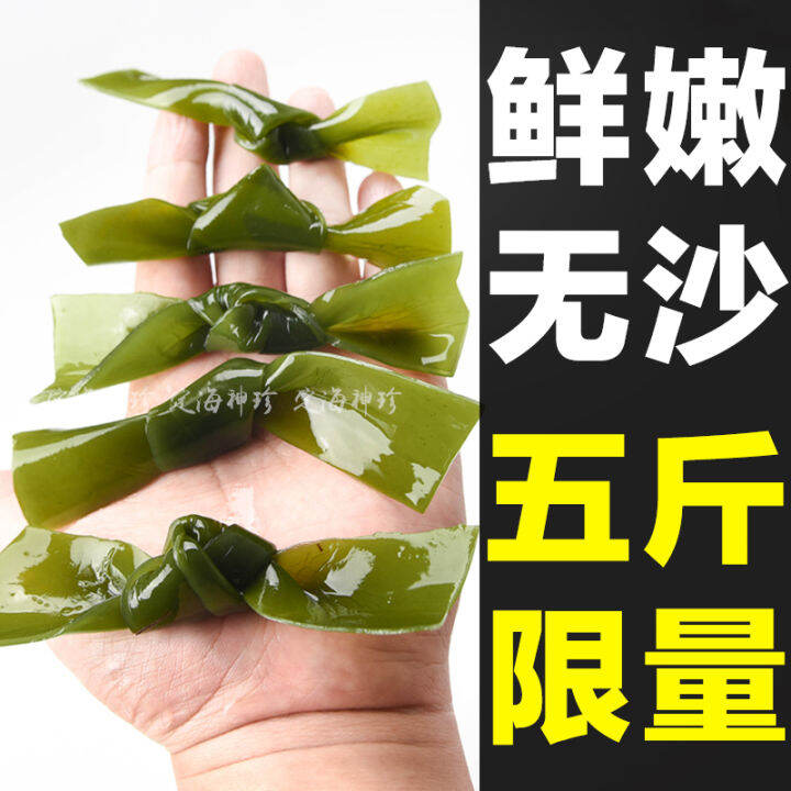 Fresh kelp wild salted kelp knot kelp buckle semi-dry extra-thick kelp ...