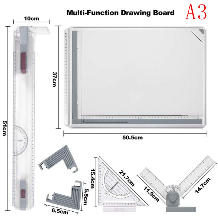 Metric A3 Drawing Board Drafting Table Multifunctional Drawing Board ...