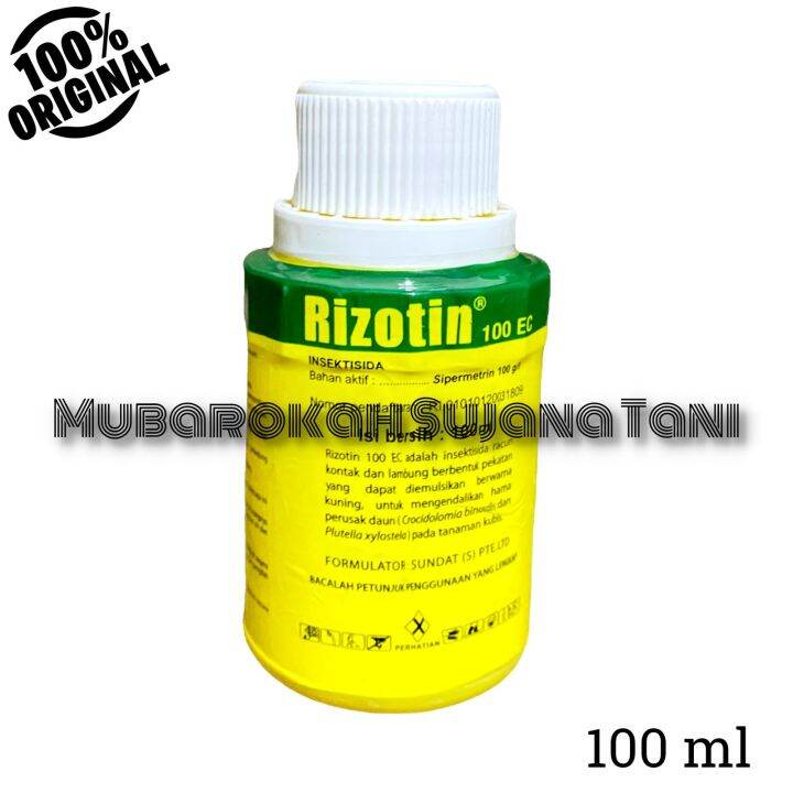Rizotin 100EC 100ML Insektisida Pembasmi Hama Serangga dan Ulat Daun ...