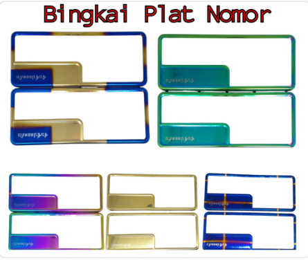 TWIN VARIASI bingkai plat nomor tulisan Thailand plus mika bingkai ...