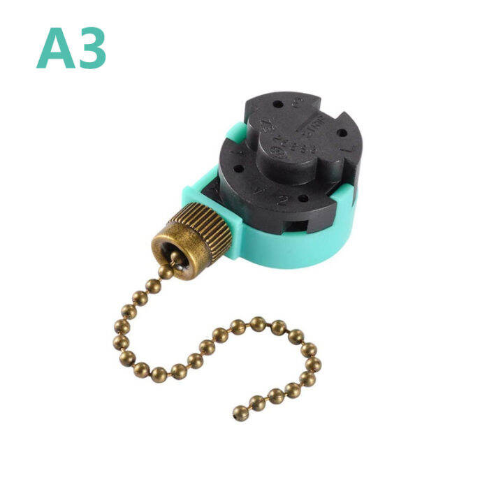 chaju1797160 Ceiling Fan Switch 3 Speed 4 Wire ZE-268S6 Fan Pull Chain ...