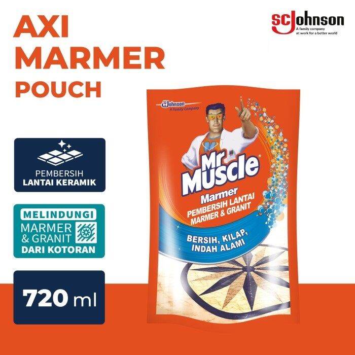 Mr. Muscle Axi Marmer Pouch 720mL Cairan Pembersih Marmer Kramik ...
