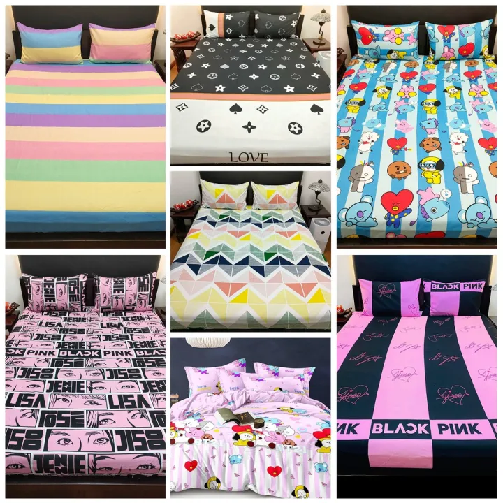 Printed Bed Sheet Canadian Cotton (Kpop, BTS, BlackPink, BT21, Koya ...