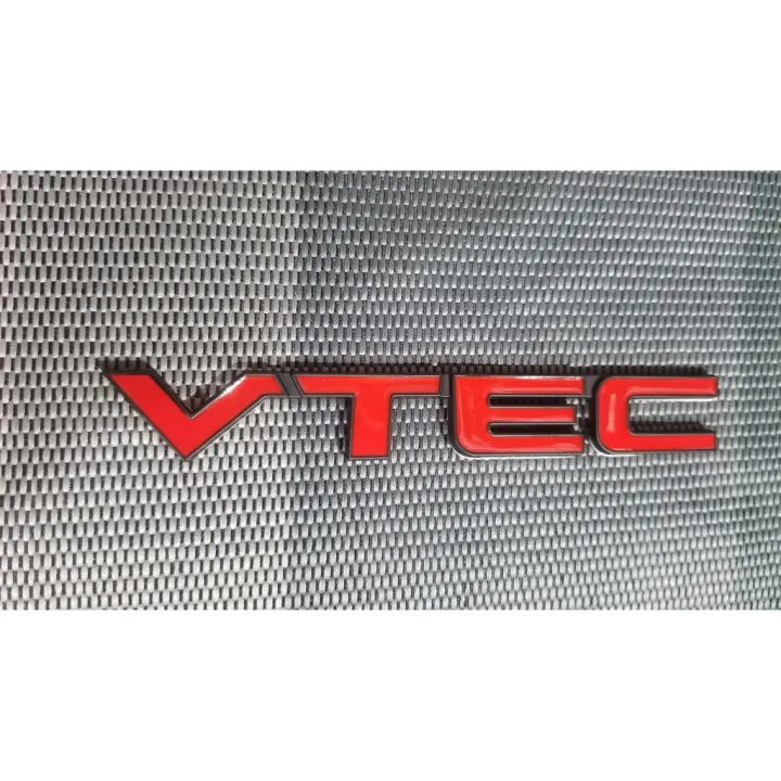 Honda VTEC Emblem Decal Red Black Stick on | Lazada PH