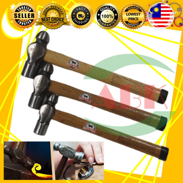 IRON BULL STEEL BALL PIEN WOODEN HAMMER (BPW- 015/020/025) | Lazada
