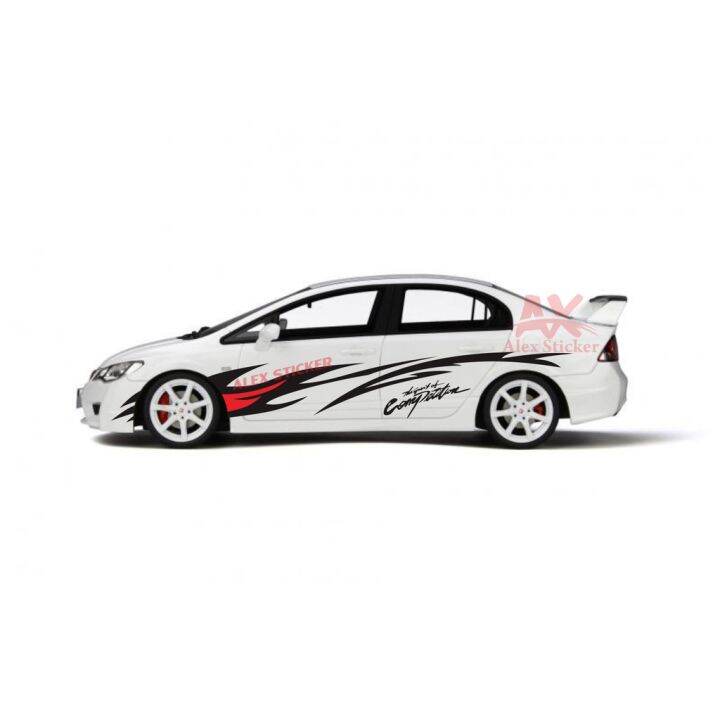 STIKER STICKER MOBIL HONDA CIVIC FD ACCORD CITY TOYOTA SEDAN VIOS CAMRY ...