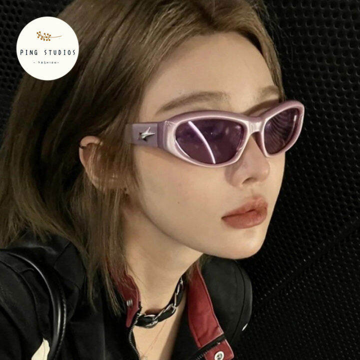 PING STUDIOS Sunglasses แว่นตา GM Y2K แว่นตากันแดด | Lazada.co.th