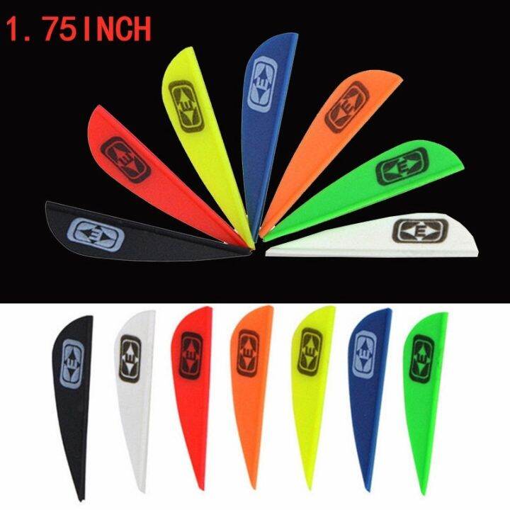[Sell Well]☎ 🌟AME🌟 50/100Pcs 1.75 Archery Vanes Fletches Feather Rubber ...