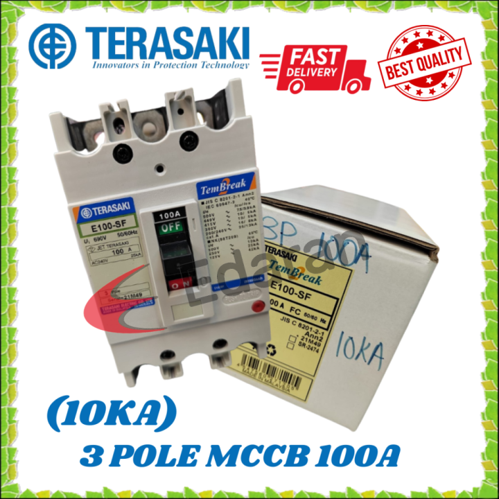TERASAKI E100-SF 3POLE MCCB - 100A AND 60A | Lazada