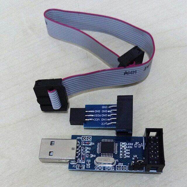 1set Usbasp Usbisp Avr Programmer Usb Atmega8 Atmega128 Attinycanpwm 10pin Wire Module Diy